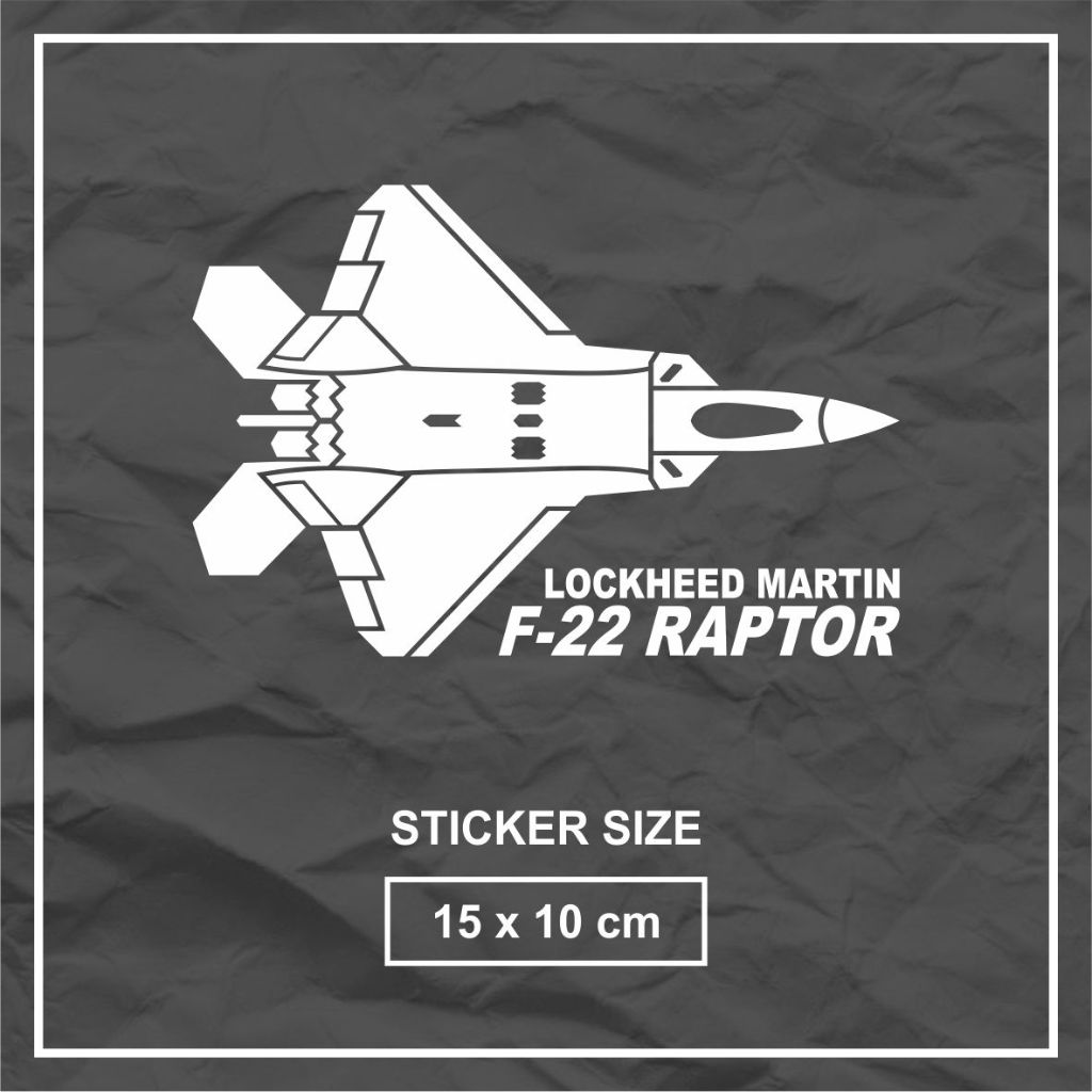 Jual Cutting Sticker Pesawat Jet Tempur F22 Raptor | Shopee Indonesia