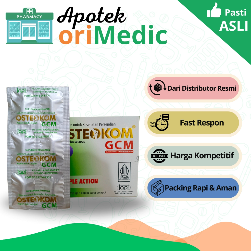 Jual Osteokom GCM 6 Tablet | Shopee Indonesia