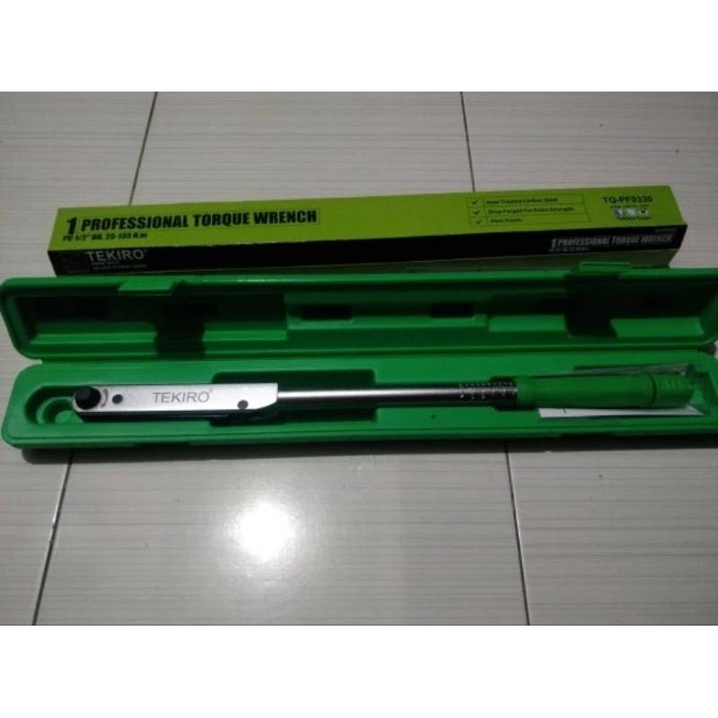 Jual kunci torsi profesional TEKIRO T1200 1/2" Dr torque wrench 25-135 Nm kunci momen | Shopee ...