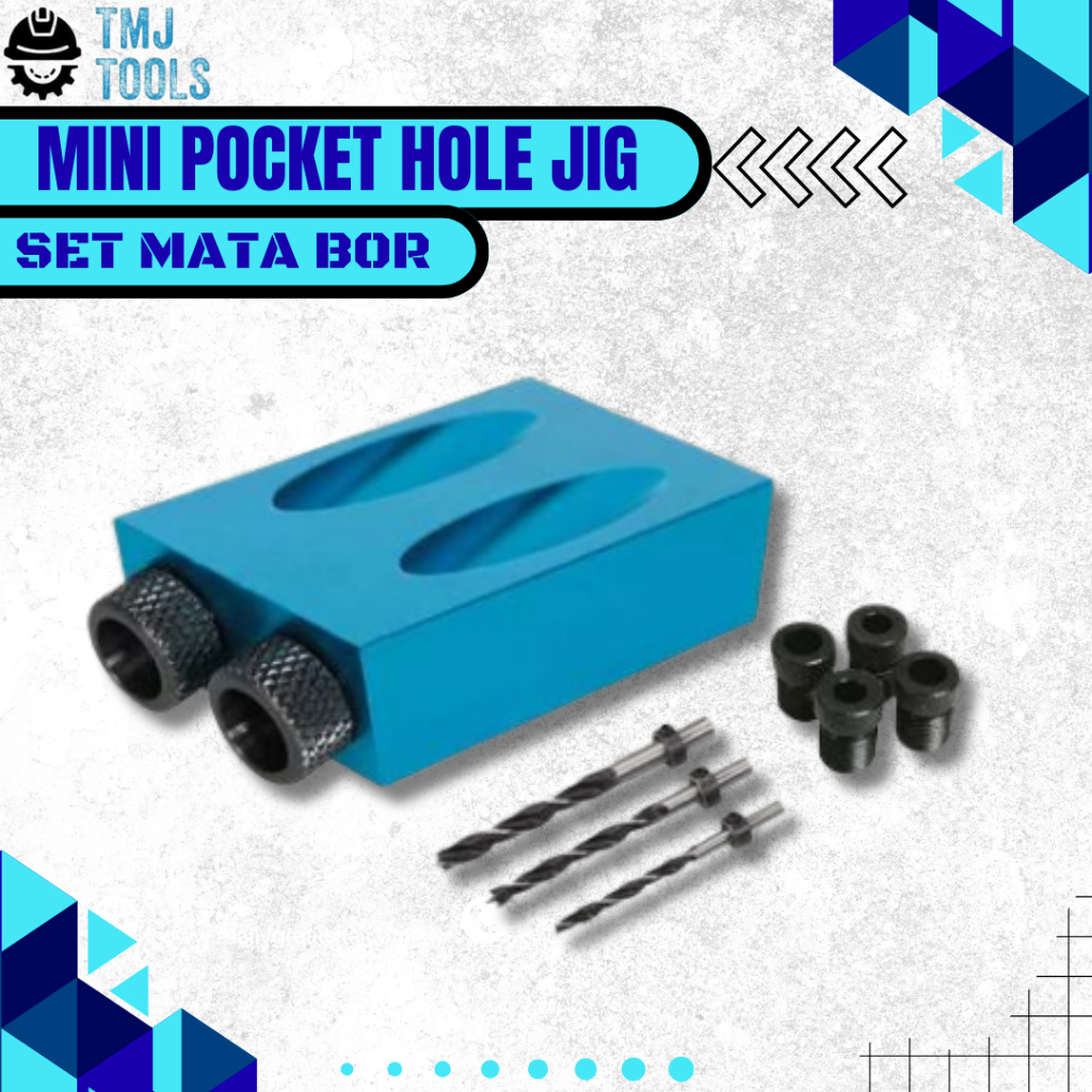 Jual Mini Pocket Hole Jig SET Mata Bor Stopper Kit spt KREG 2 Lubang ...