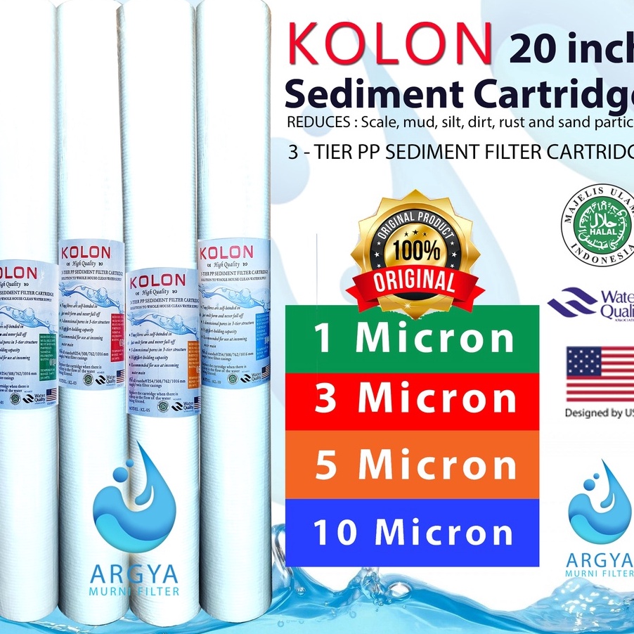 Jual 99 BRANDS FESTIVAL Sediment Cartridge Filter Kolon 2 Inch Spun Kolon 2 Inch tersedia 1 3 5 ...
