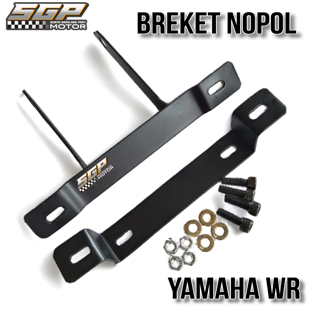 Jual Bracket Dudukan Plat Nomor Yamaha WR155 Depan Belakang DUDUKAN ...