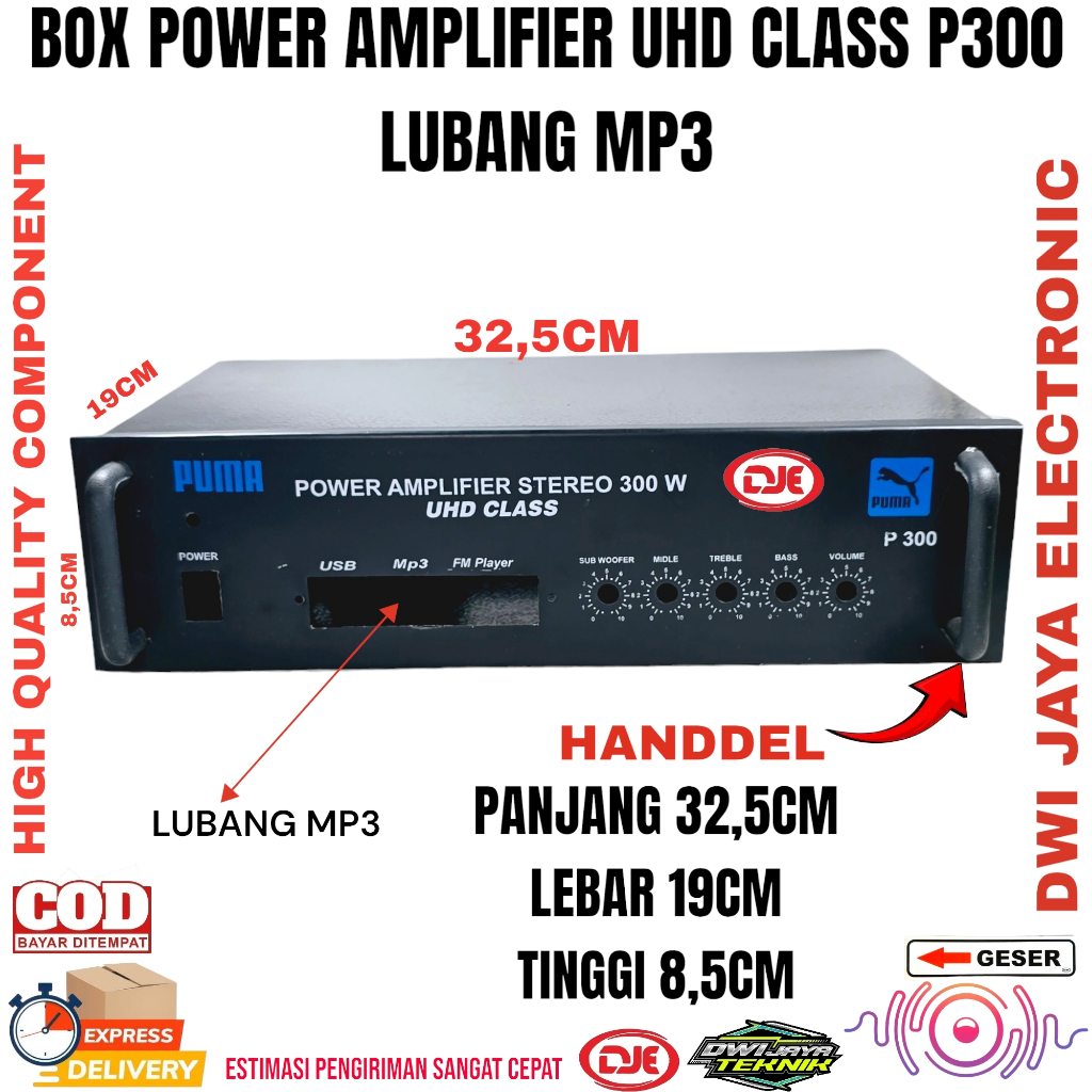 Jual Box Amplifier P-300 Plus USB Box Ampli PUMA P300 P 300 USB ...