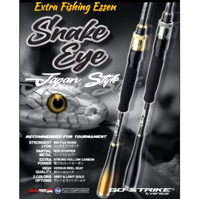 Jual Joran Go Strike Versus SNAKE EYE, Hollow Carbon, FREE PACKING ...