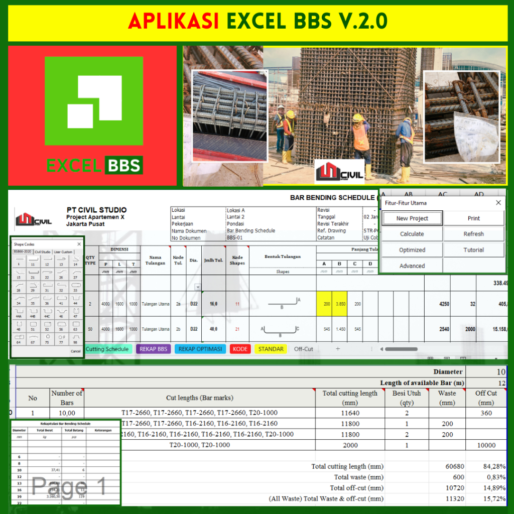 Jual Excel BBS V.2.0 by CIVIL STUDIO | Shopee Indonesia