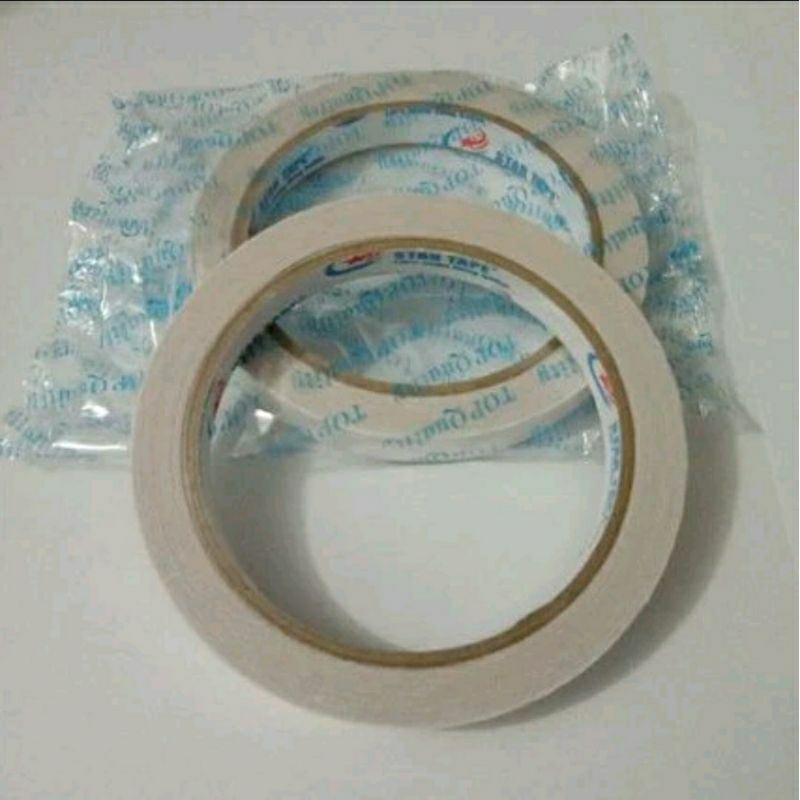 Jual Isolasi Double Tape STAR TAPE 0.5" (1/2 inch) | Shopee Indonesia
