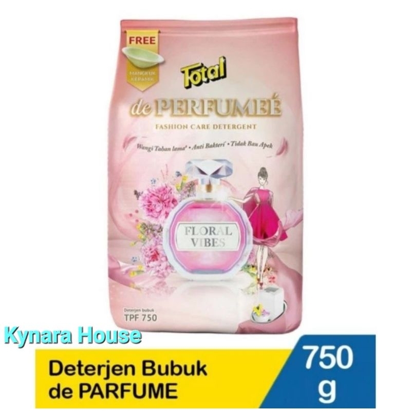 Jual Total Detergent Bubuk De Perfumee Floral Vibes 750gr | Shopee ...