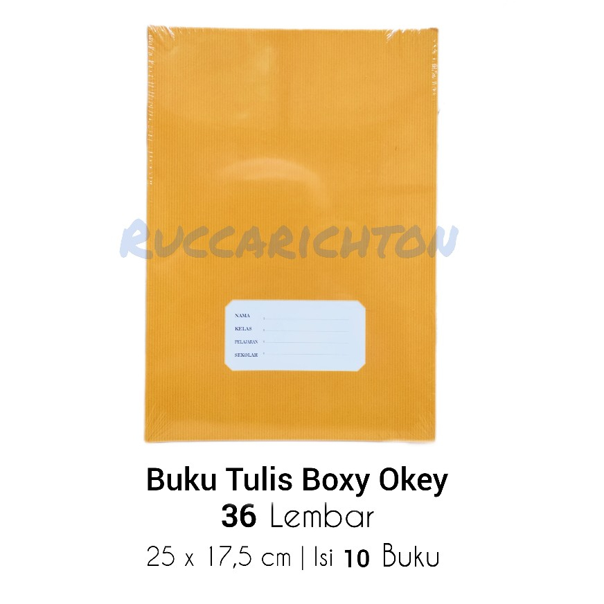 Jual BUKU TULIS BOXY OKEY KRAFT 36 LEMBAR | Shopee Indonesia
