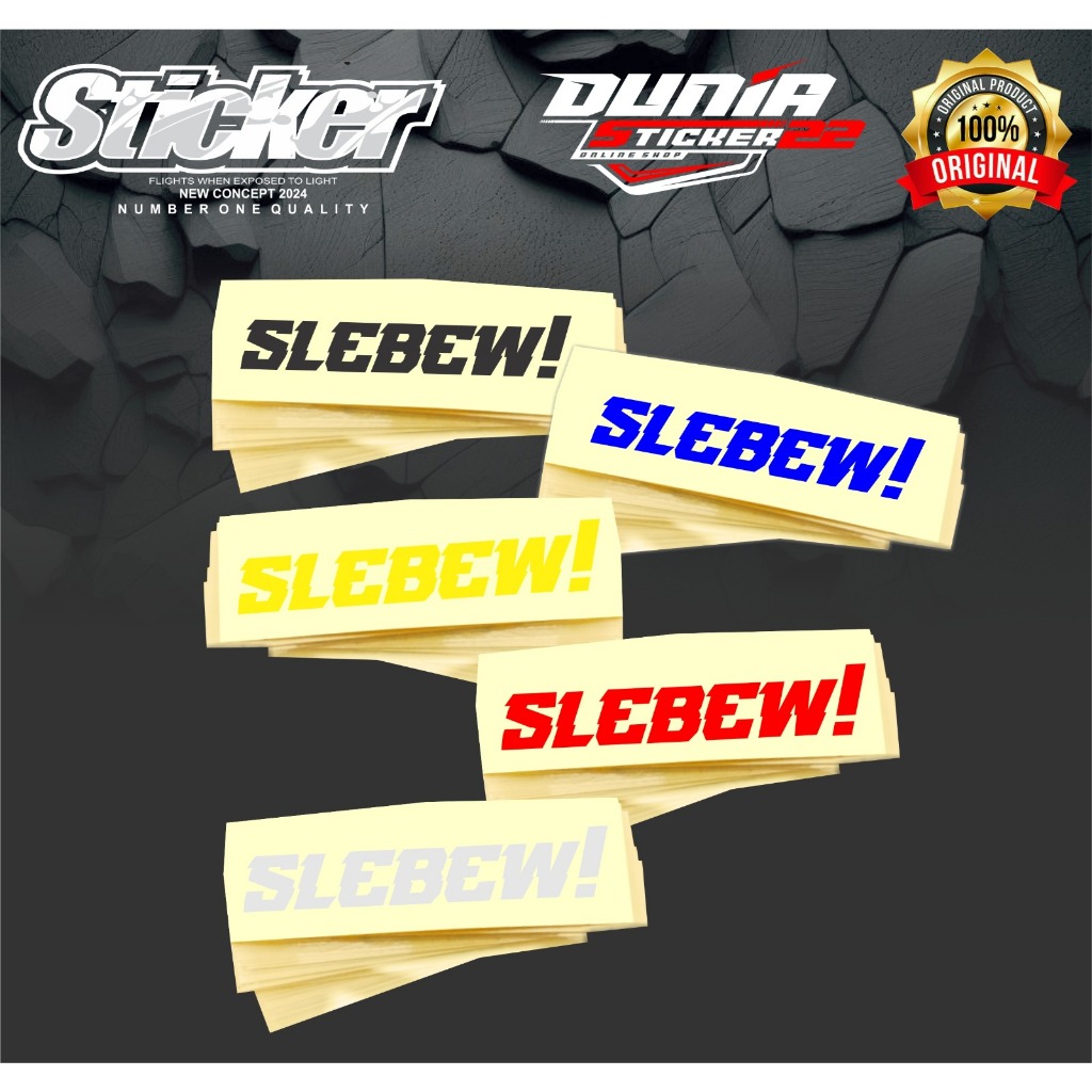 Jual STICKER CUTTING SLEBEW UKURAN 12 X 3CM STICKER CUTTING MURAH BAHAN ...