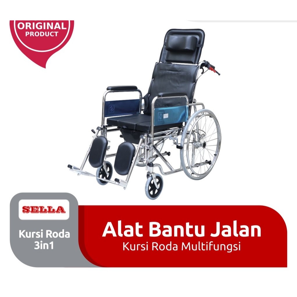 Jual Kursi Roda 3in1 / Kursi BAB Tidur Kursi Roda - SELLACO | Shopee ...