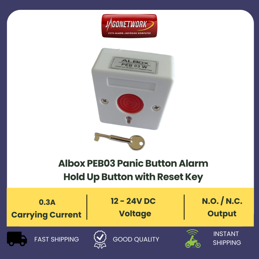 Jual SECURITY SISTEM ALBOX ALARM PANIC BUTTON PEB03G | Shopee Indonesia