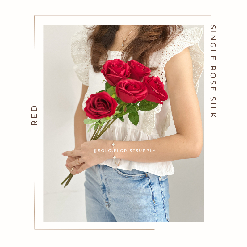 Jual SINGLE ROSE SILK Bunga Mawar Rose Paris Kombinasi x11 (satuan ...