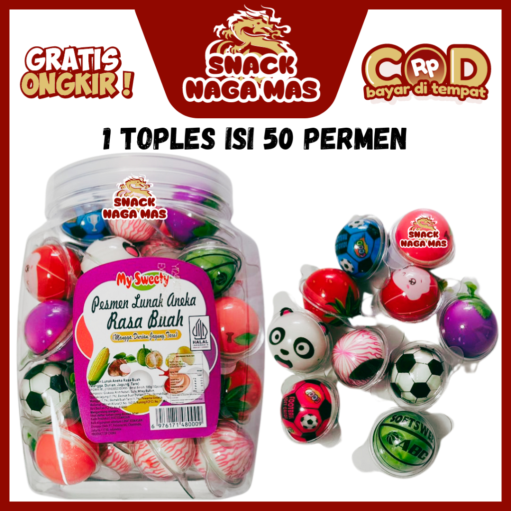 Jual MY SWEETY PERMEN LUNAK ANEKA RASA BENTUK BULAT BOLA VIRAL [1 ...