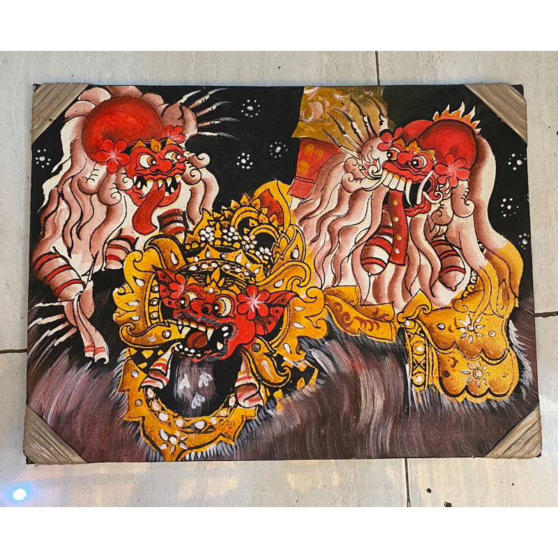 Jual Lukisan Tradisi Bali, Lukisan Bali, lukisan canvas | Shopee Indonesia