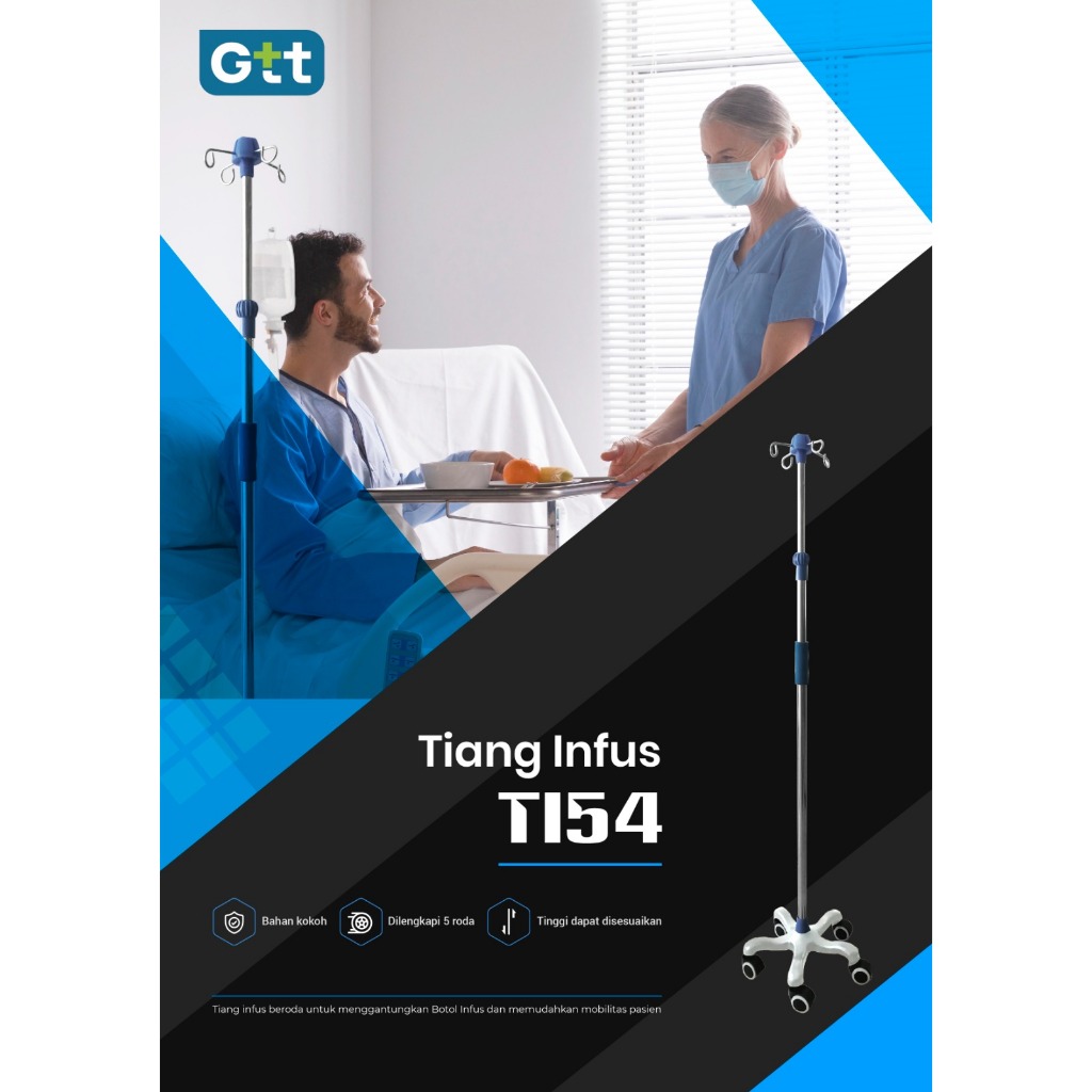 Jual TIANG INFUS LUNA LIFE TI54 DENGAN RODA | Shopee Indonesia