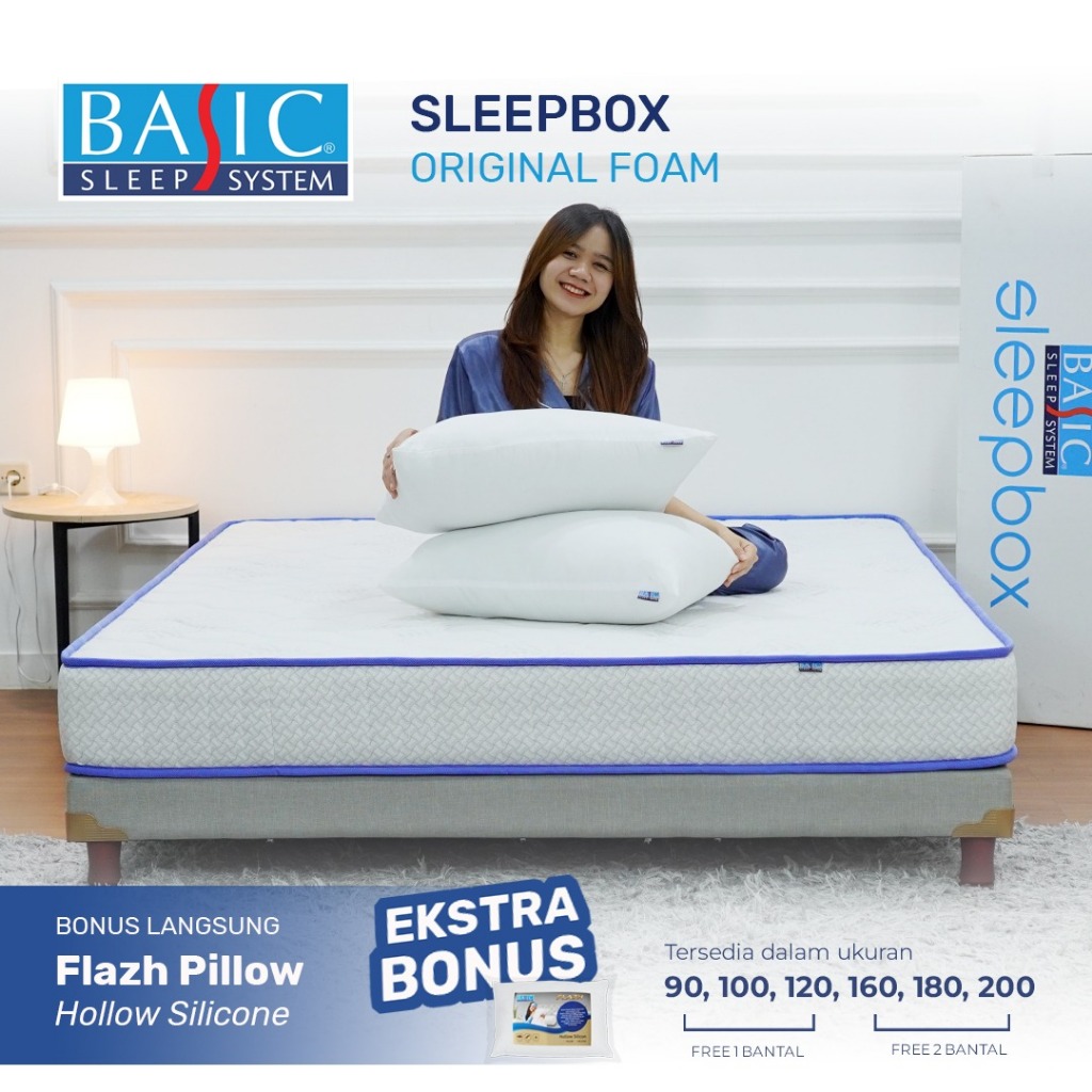 Jual BASIC Springbed Kasur Busa Sleep Box Original Foam | Shopee Indonesia