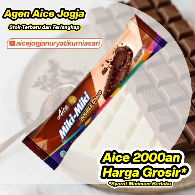 Jual Es Krim Aice Miki Miki Double Chocolate 1 dus isi 50 | Shopee ...