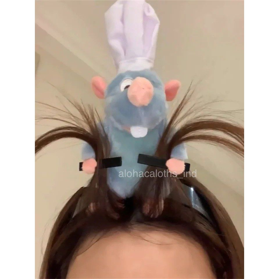 Jual [READY STOCK] Bando tikus Ratatouille Viral Jepit Rambut penghalau ...