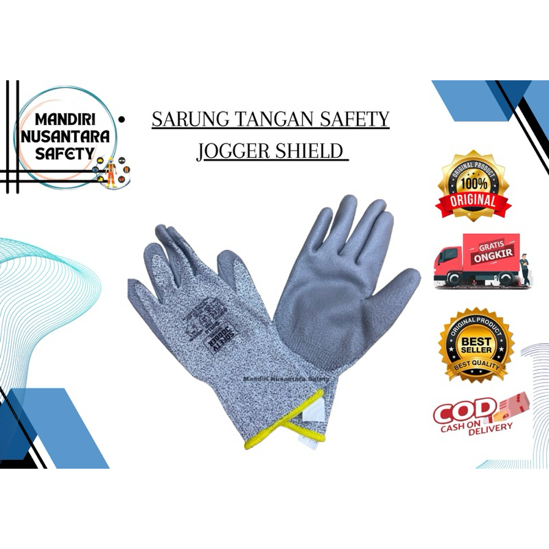 Jual Sarung Tangan Safety JOGGER SHIELD Level 5 / Sarung Tangan Jogger ...