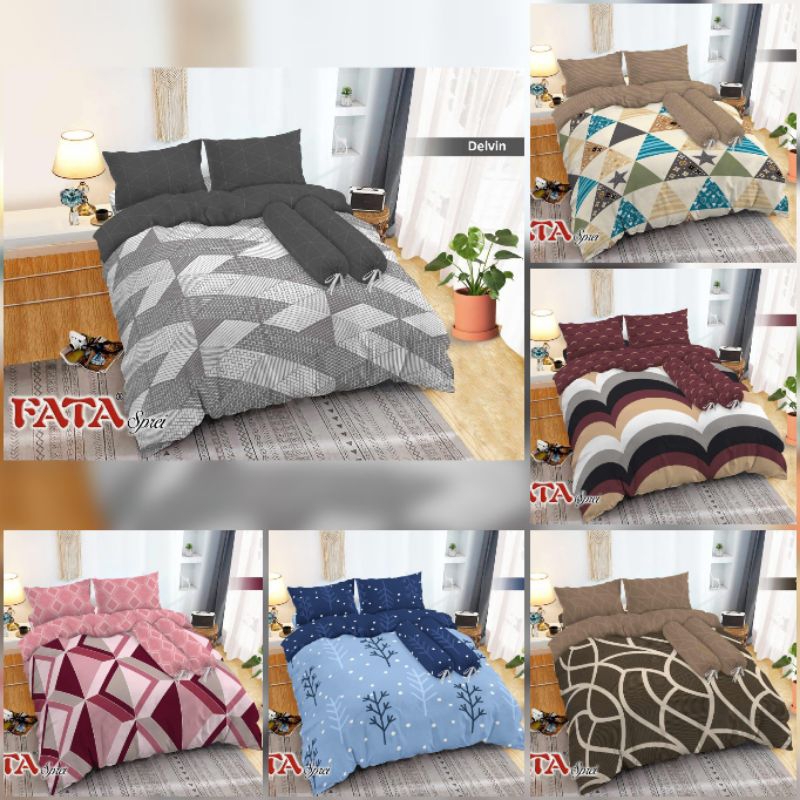 Jual Bedcover Set / Bed Cover FATA Minimalis Terbaru Ukuran King ...