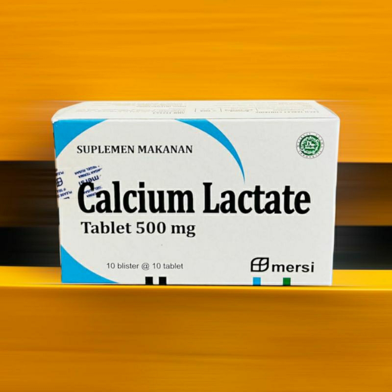 Jual Calcium Lactate tablet 500mg 10 blister | Shopee Indonesia