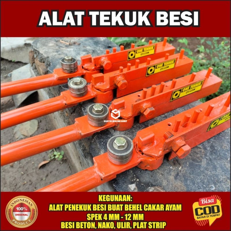 Jual ALAT TEKUK BESI Spek 4 6 8 10 12mm Penekuk Besi Begel Cakar Ayam ...