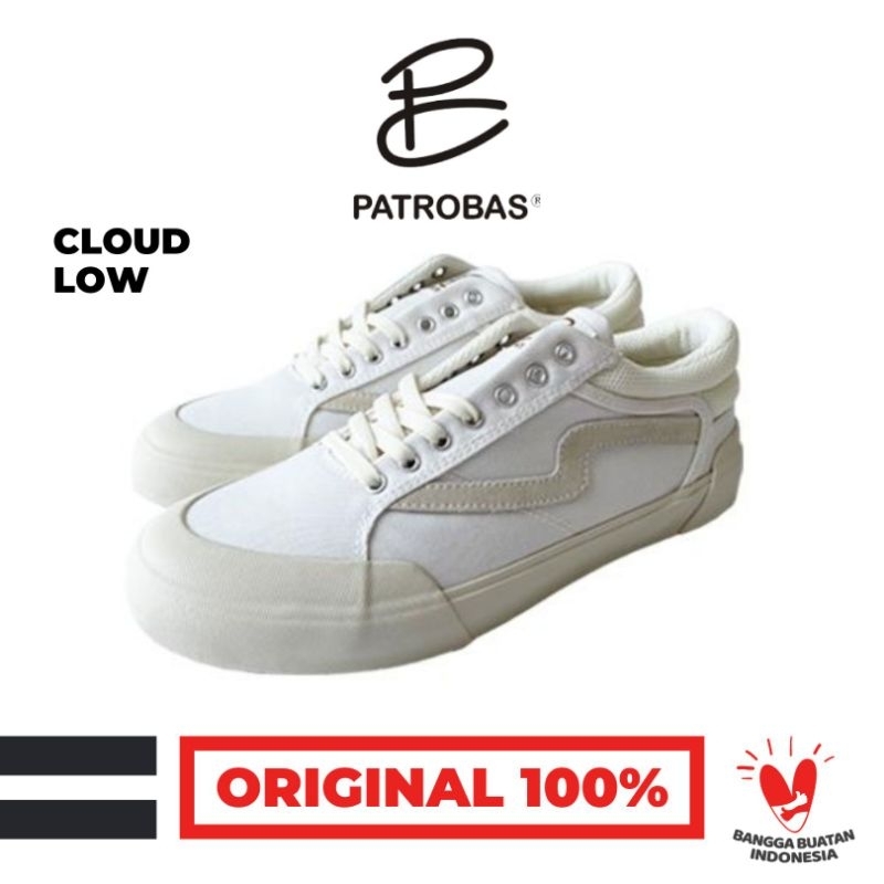 Jual PATROBAS Sepatu Patrobas Cloud Off White Low Original Made In Indonesia | Shopee Indonesia