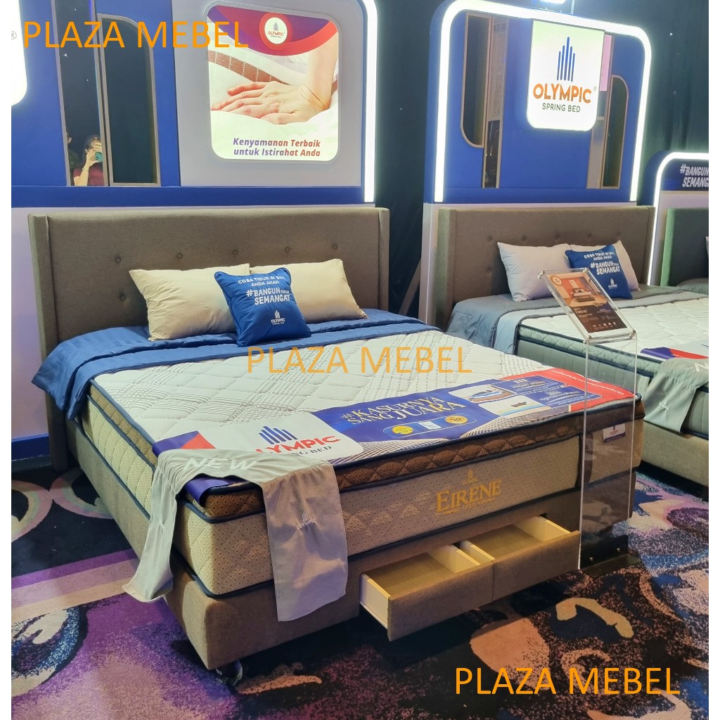 Jual SET Spring Bed Olympic Eirene Per Pocket + Divan Laci HB Celina ...