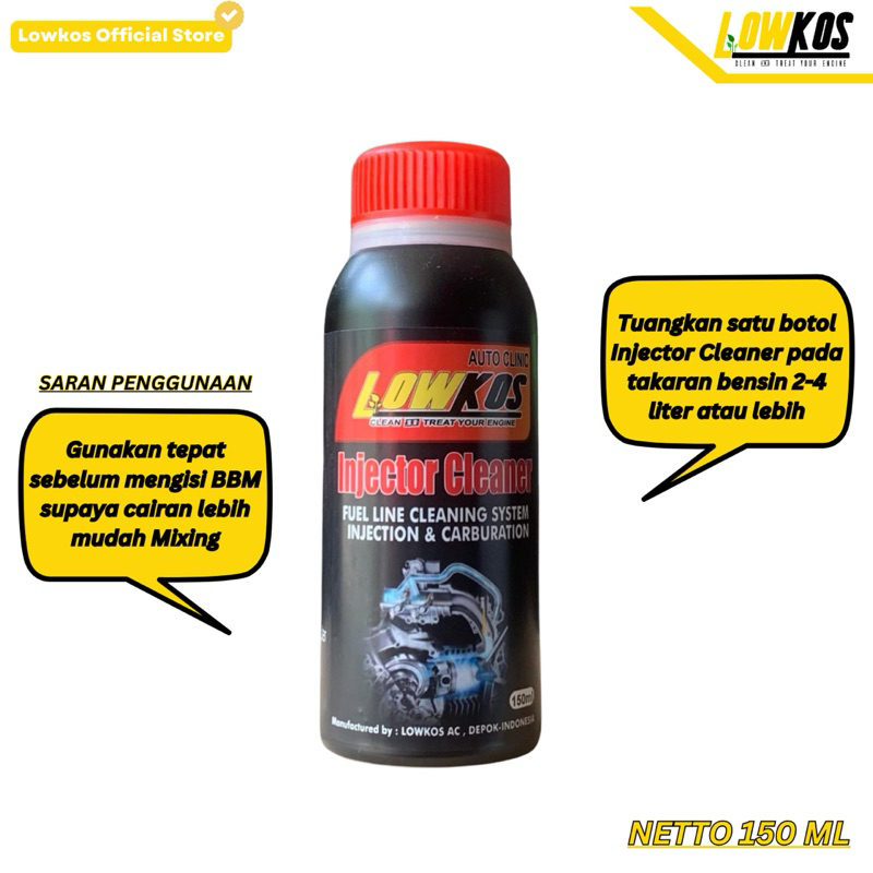 Jual TUI Injector Cleaner Pembersih Injeksi Tuang Tangki Lowkos 150 ML ...