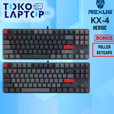 Jual Harga Promo Rexus KX4 KX4 Heroic TKL Mechanical Gaming Keyboard ...