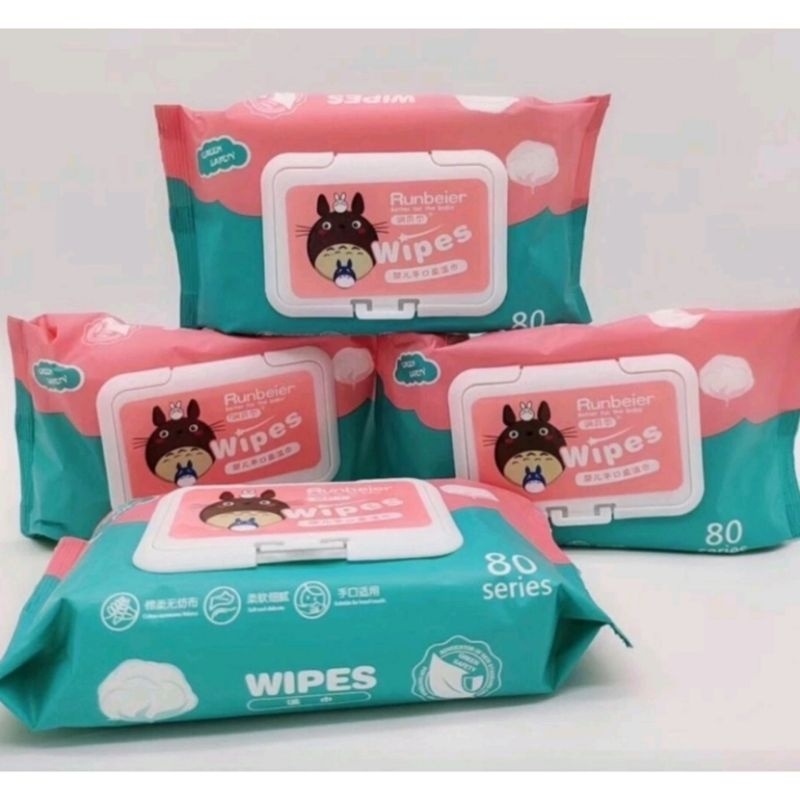 Jual Tisu Basah Bayi 80 Lembar Tissue Basah Baby Wipes Non Alcohol ...