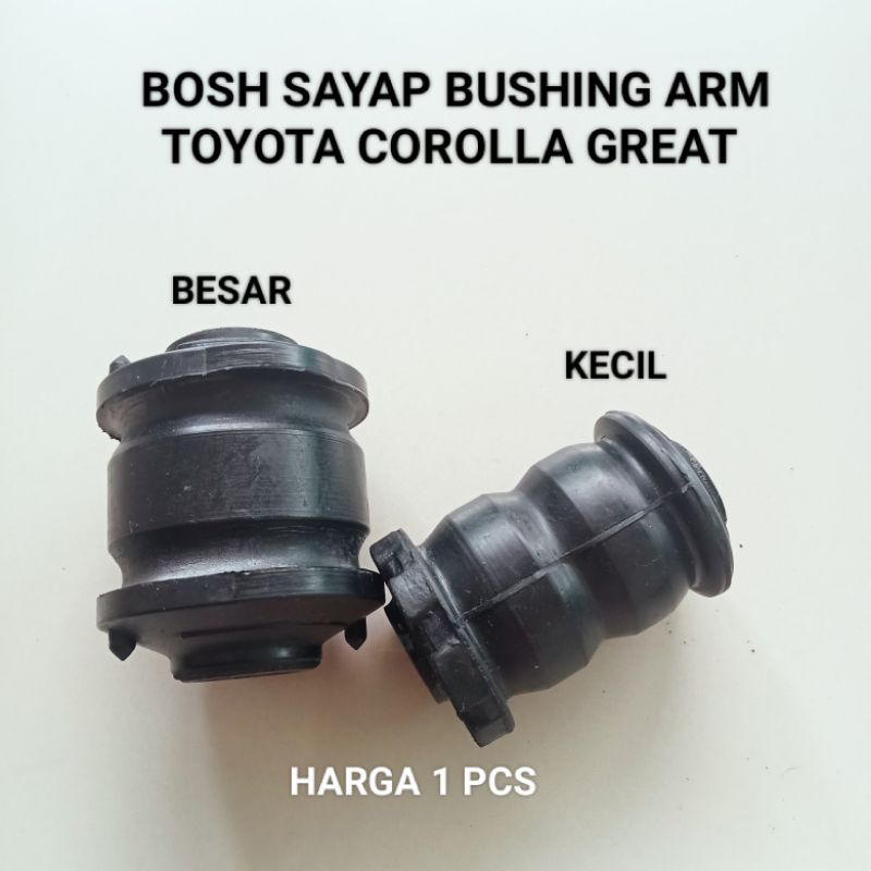 Jual BOSH SAYAP BUSHING ARM TOYOTA COROLLA GREAT BESAR DAN KECIL ...