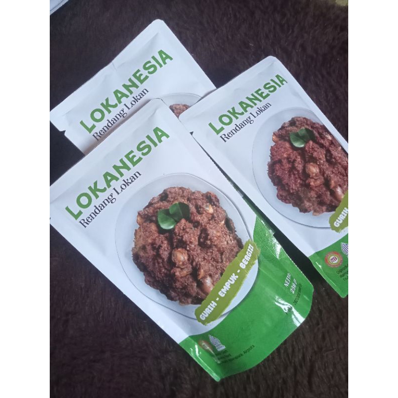 Jual Lokanesia Rendang Lokan Makanan Instan Siap Saji Rendang Padang ...