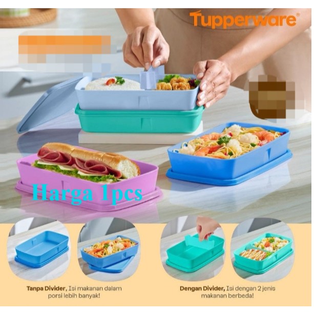 Jual Tupperware lunch lite tempat makan kotak makan 1pcs 820ml | Shopee ...
