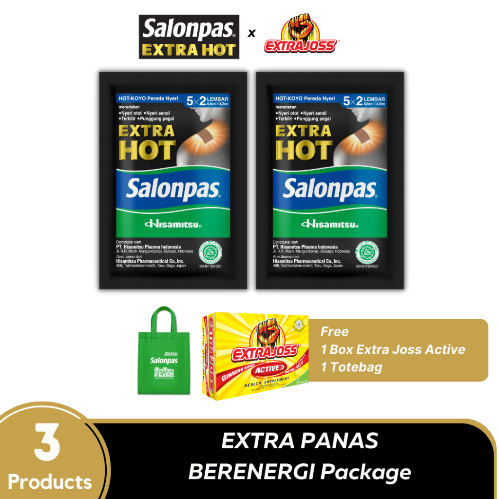 Jual Salonpas Extra Panas Berenergi Package | Shopee Indonesia