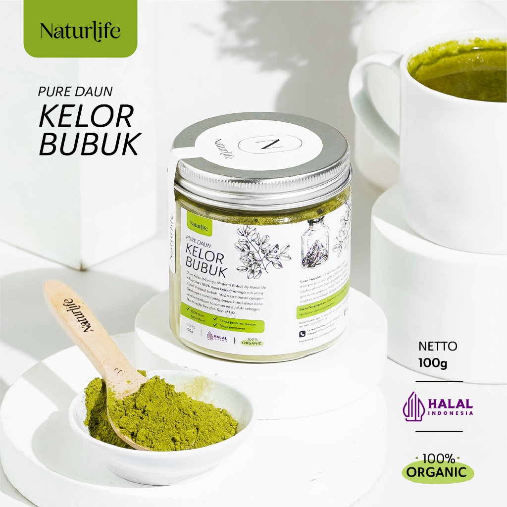 Jual BUBUK DAUN KELOR 100G DAUN KELOR ORGANIK SERBUK PREMIUM SUPER ...
