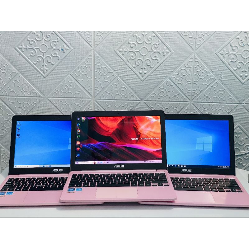 Jual NOTEBOOK ASUS E203M PINK SECOND | Shopee Indonesia