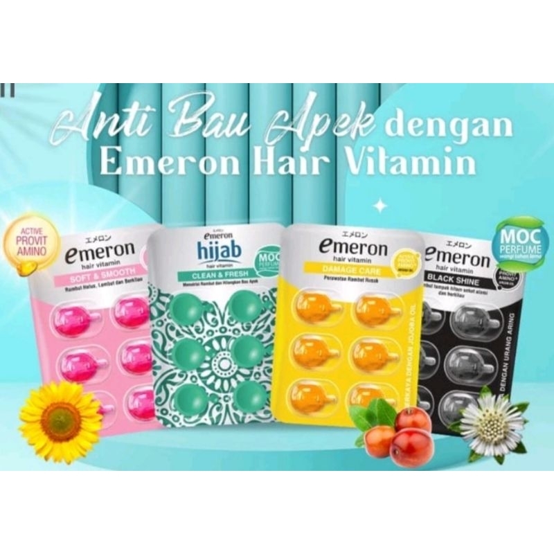 Jual EMERON VITAMIN RAMBUT ISI 6 PCS | Shopee Indonesia