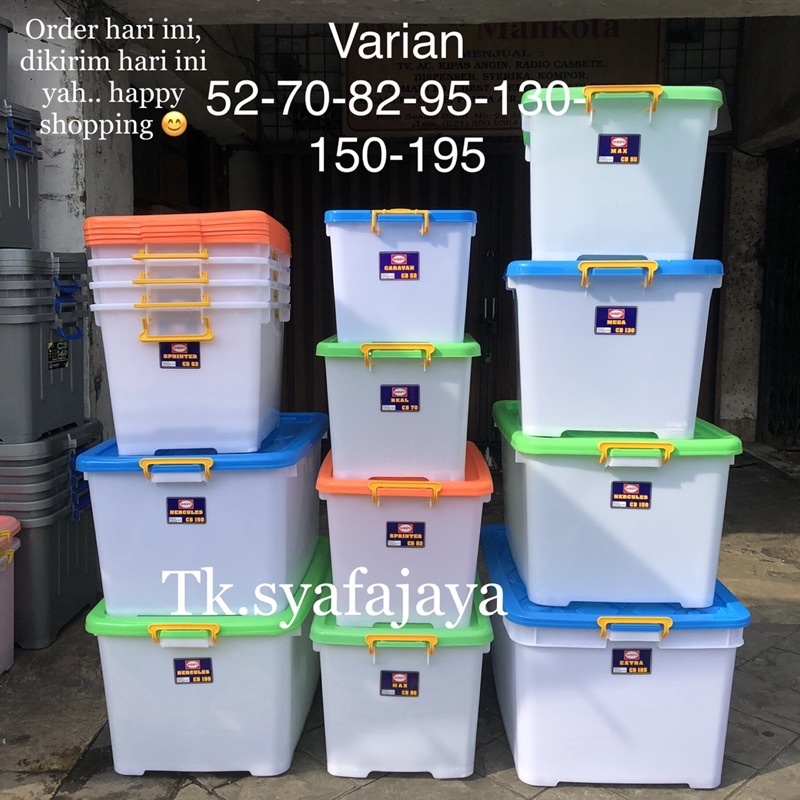 Jual KHUSUS GOSEND SHINPO-Container Box Ukuran 15-25-30-45-52-70-82-95-130-150-195 Liter BOX ...