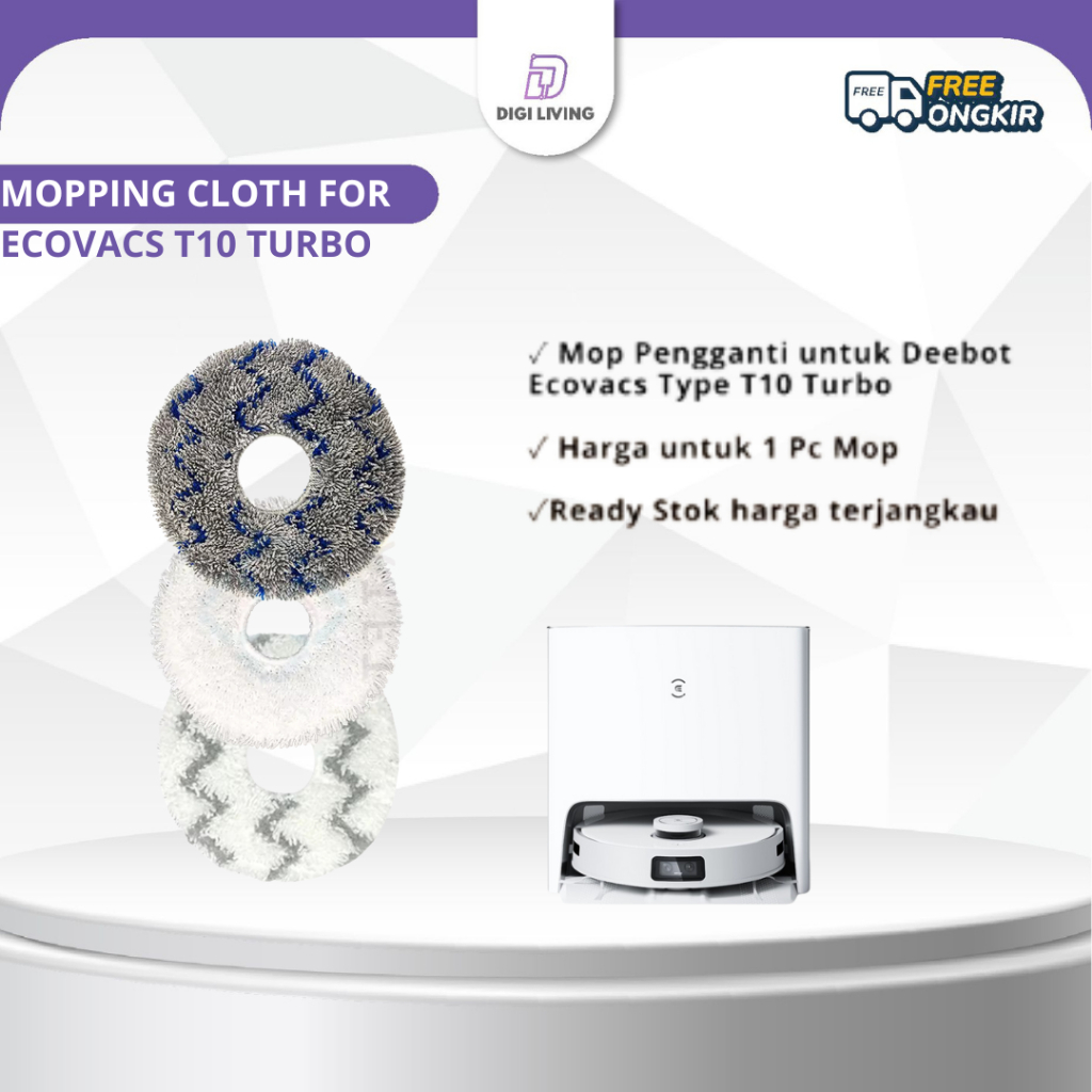 Jual Digiliving - Mopping Cloth Ecovacs Deebot T10 Turbo - Pel Pengganti | Shopee Indonesia