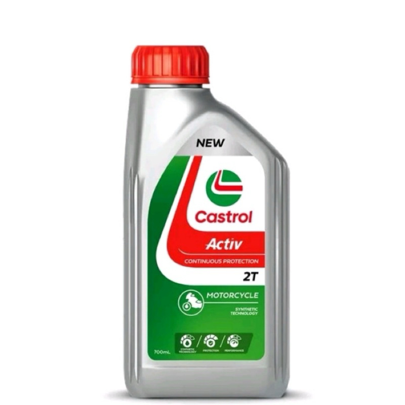Jual Oli Castrol 2T motor oil Castrol active low smoke 0,7L oli samping ...