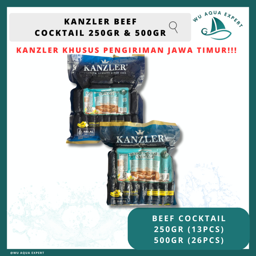 Jual SOSIS KANZLER COCKTAIL SAUSAGE CHEESE FRANKFURTER SAPI AYAM BEEF ...
