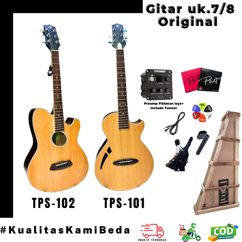Jual [ORIGINAL] New Product Gitar 7/8 Point TPS 101 dan TPS 102 ...