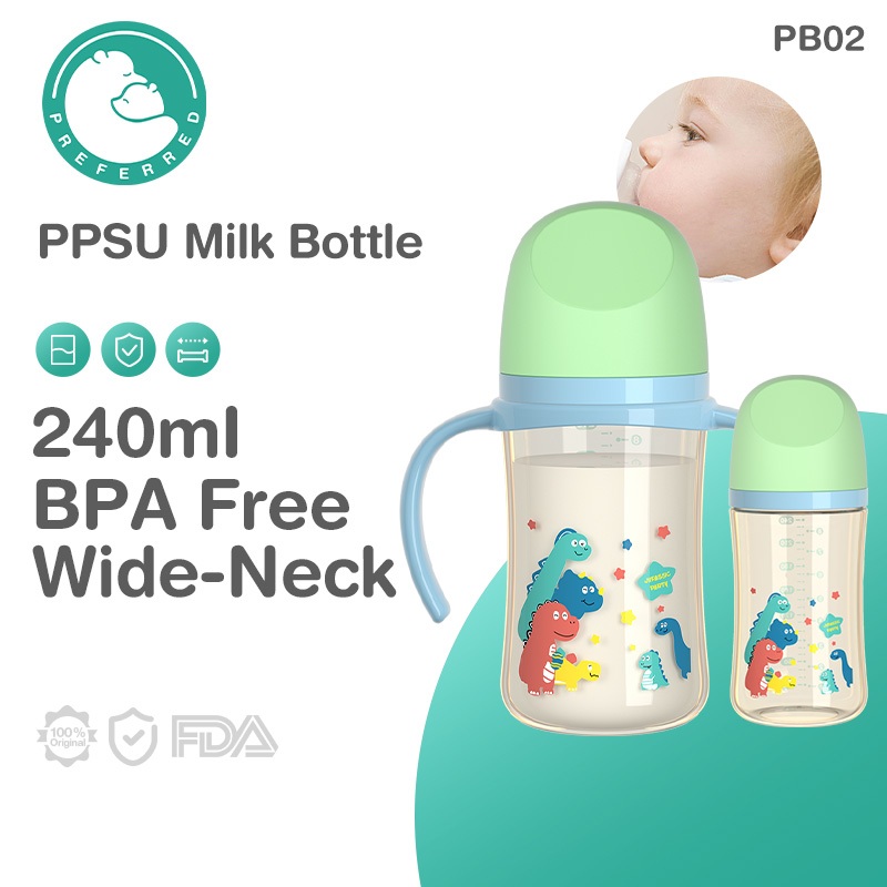 Jual PREFERRED Dot Bayi Botol Susu丨160ML 240ML PPSU botol susu bayi/ botol minum bayi BPA Free ...
