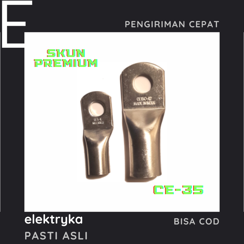 Jual Skun Kabel / Scun cable Kualitas Premium 25mm CE-35 lubang baut 8mm CE-35-8 | Shopee Indonesia
