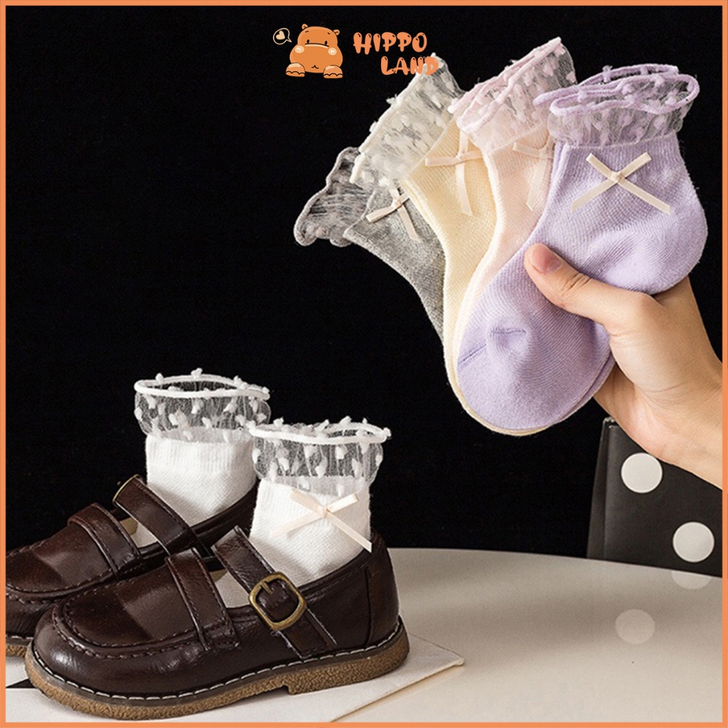 Jual HIPPOLAND Kaus kaki jaring bernapas tipis penyerap keringat anak-anak musim semi dan musim ...