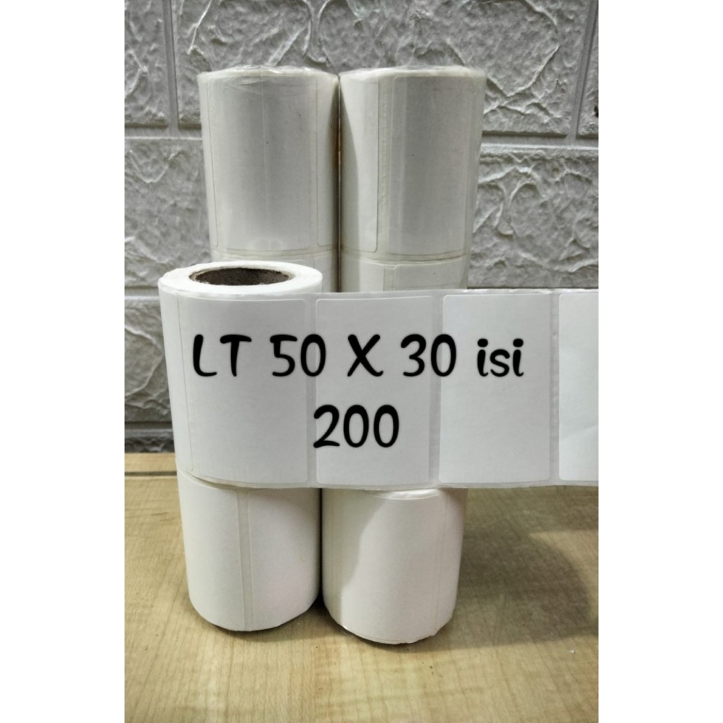 Jual LABEL THERMAL 50X30 ISI 200 RECEIPT PRINTER XPRINTER 50 X 30 ...