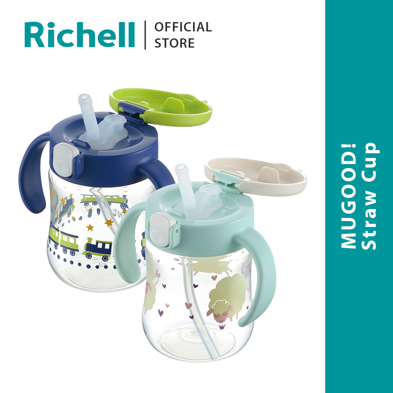 Jual Richell - MUGOOD! Straw Cup /Botol Minum Anak / Training Cup Bayi ...