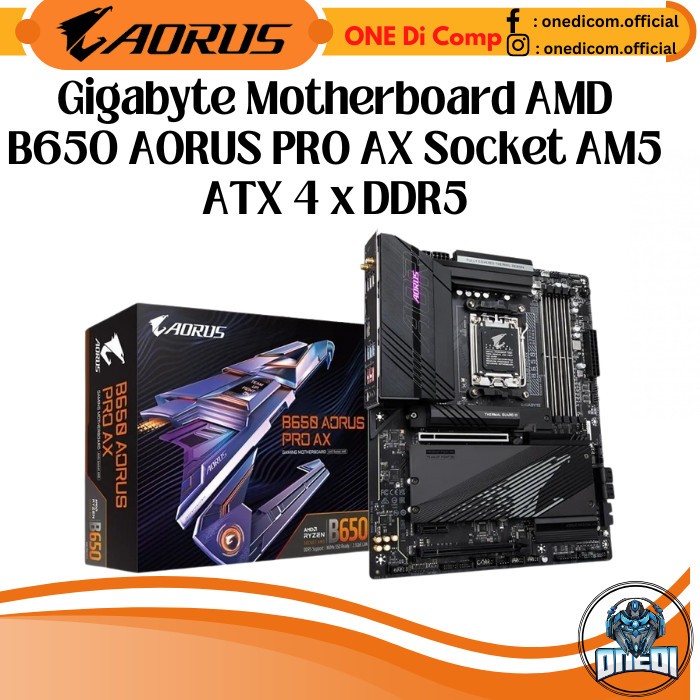 Jual Gigabyte Motherboard AMD B650 AORUS PRO AX Socket AM5 ATX 4 x DDR5 ...