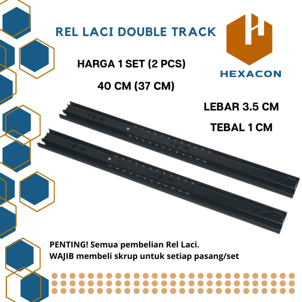 Jual Rel Laci 2x Double Track 40 cm / Rel Laci Hitam Double Track Full ...